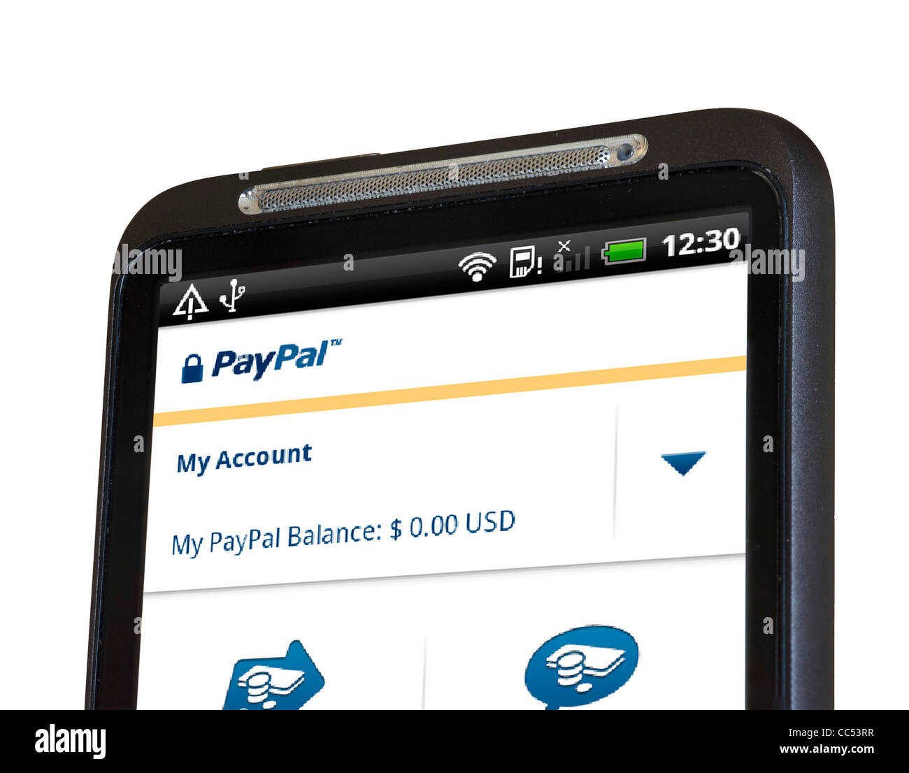 Payment smartphone Cut Out Stock Images & Pictures - Alamy