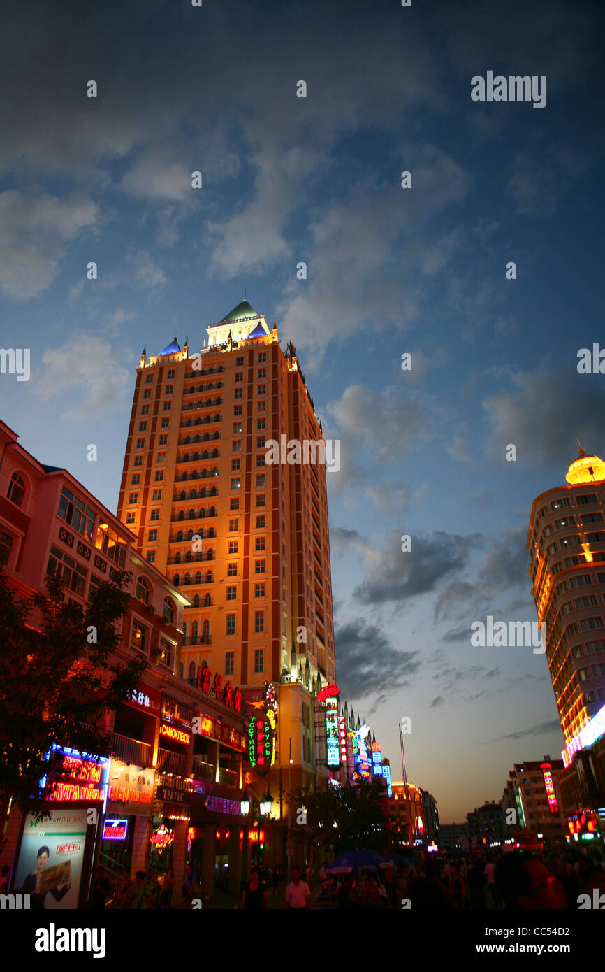 Night Scene Of Manzhouli Hulunbuir Inner Mongolia Autonomous Region