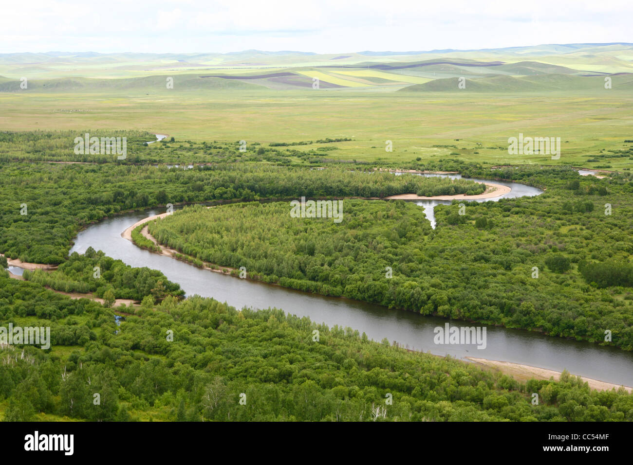Landscape of Jinzhanghan Mongolian Tribe, Hulun Buir Grassland ...