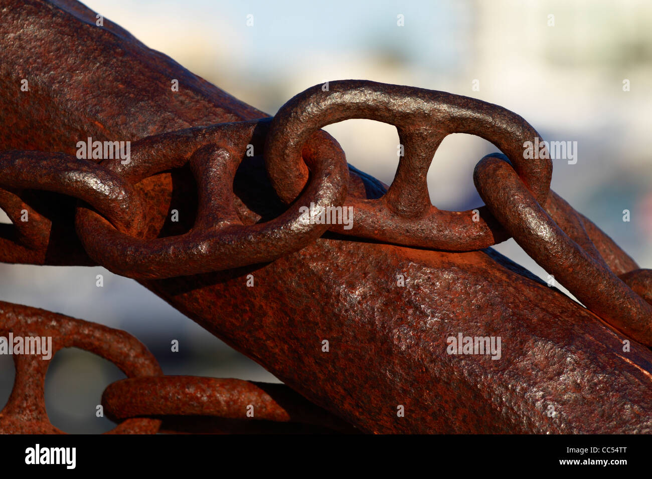 Ruaty chain, detailk view Stock Photo - Alamy