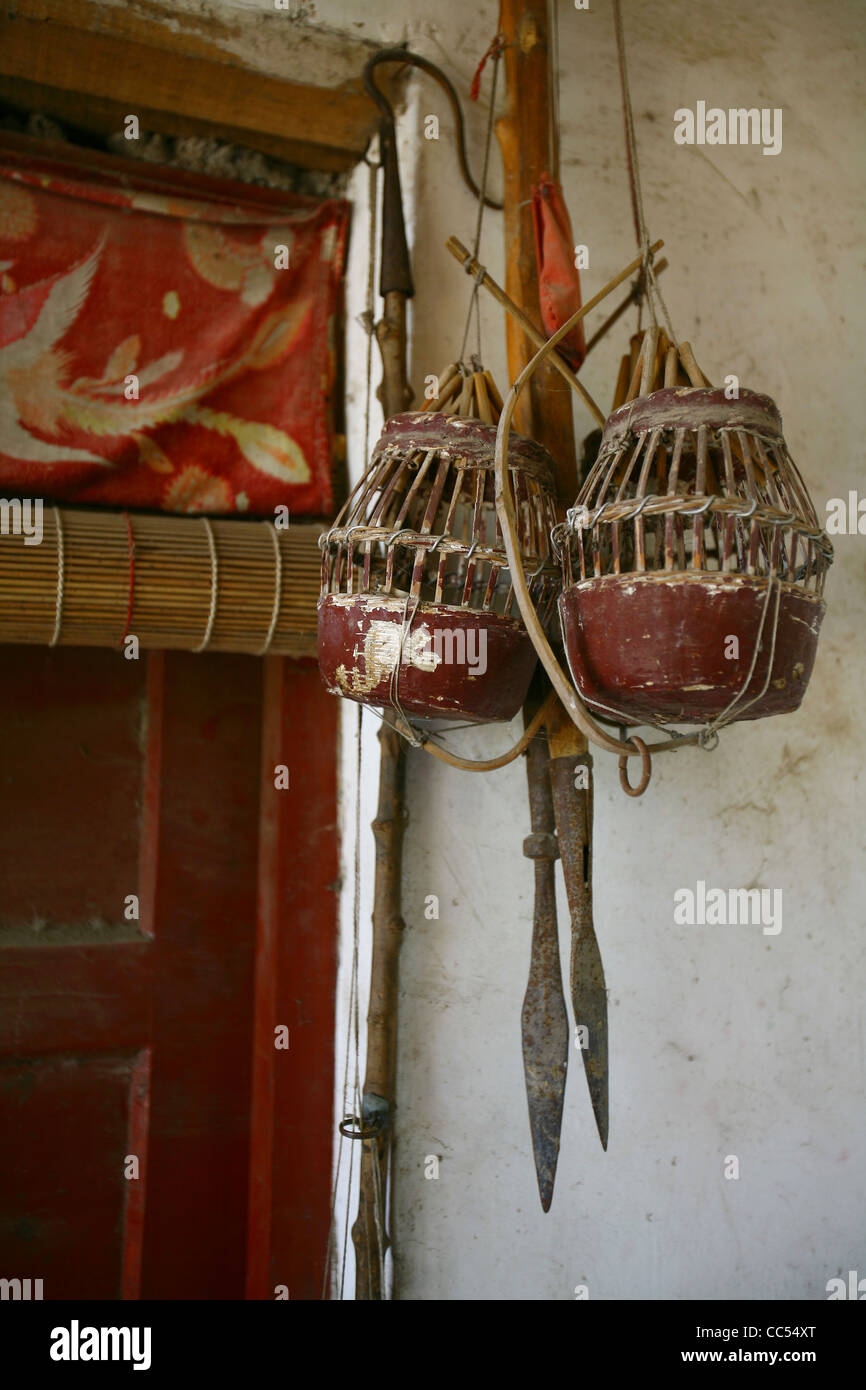 Fishing cage and spear, Shangcai, Henan , China Stock Photo - Alamy