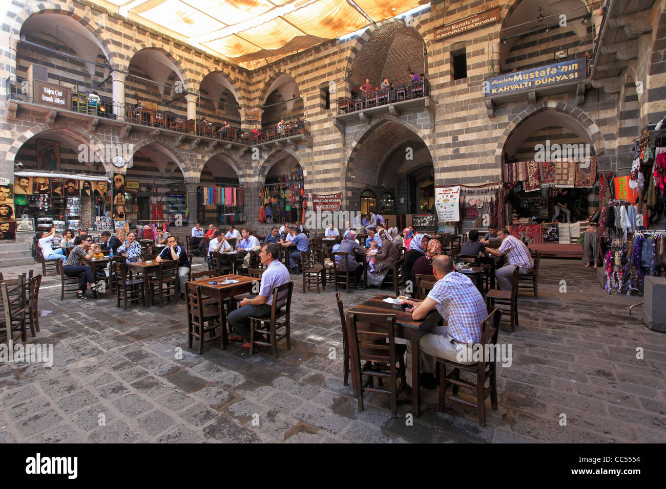Turkey, Diyarbakir, Hasan Pasa Hani, ancient caravanserai Stock Photo ...