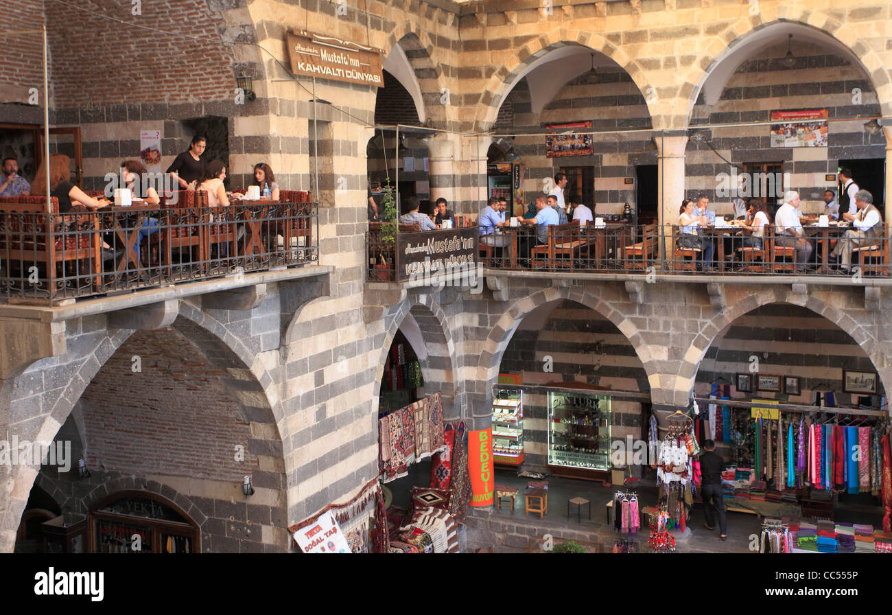 Turkey, Diyarbakir, Hasan Pasa Hani, ancient caravanserai Stock Photo ...
