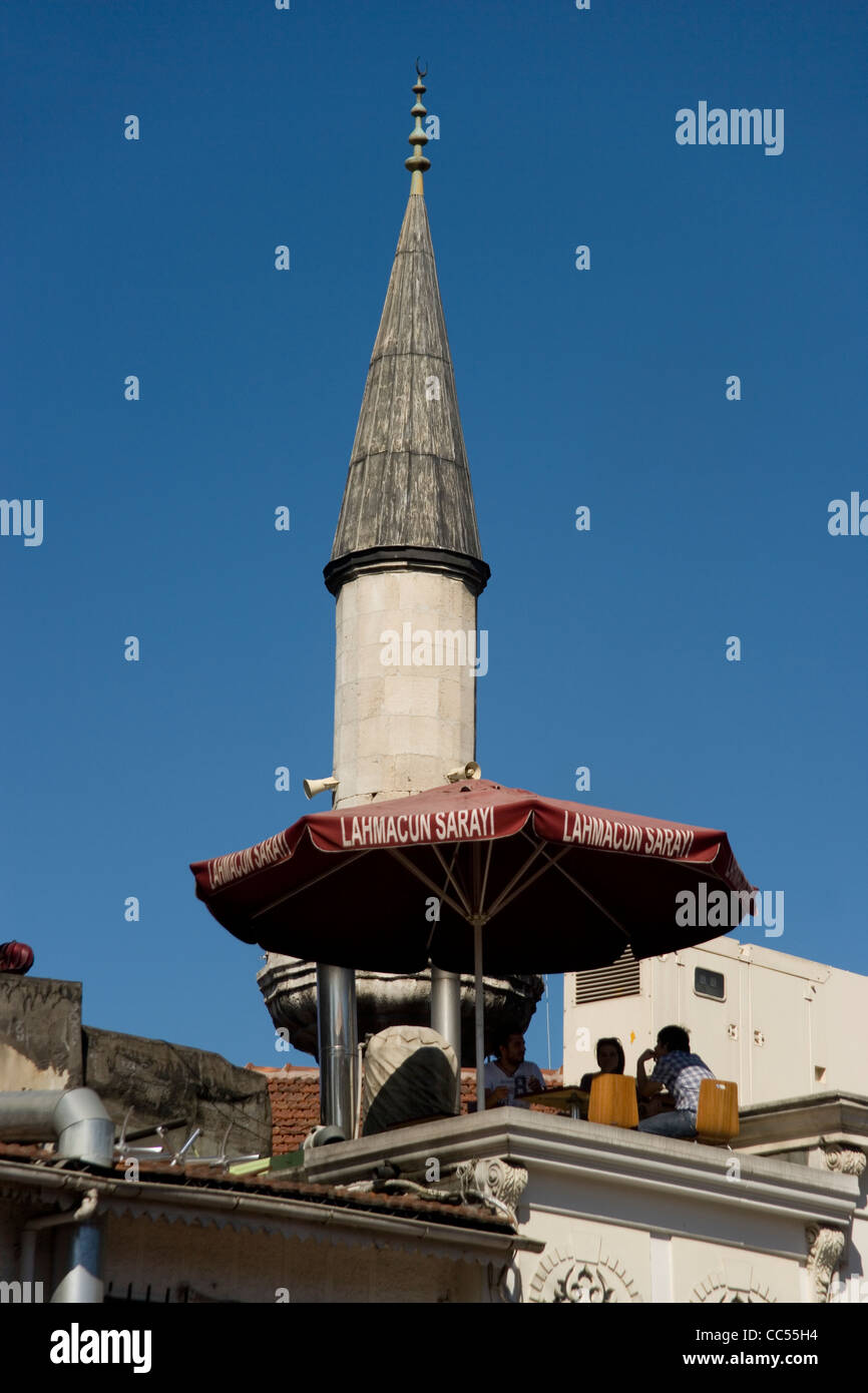 Roof top cafe in Istanbul, Turkey Stock Photo - Alamy
