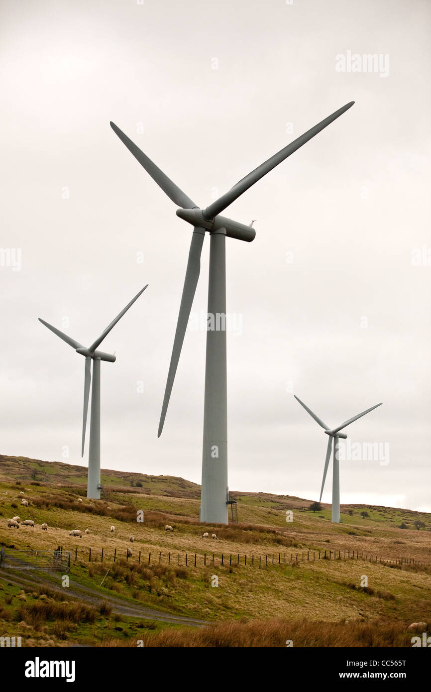 Wind turbines at the Lambrigg Wind Farm, Cumbria, England Stock Photo ...