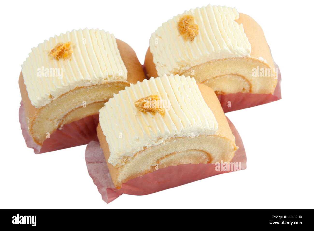 Group of cakes isolated on white background Stock Photo - Alamy
