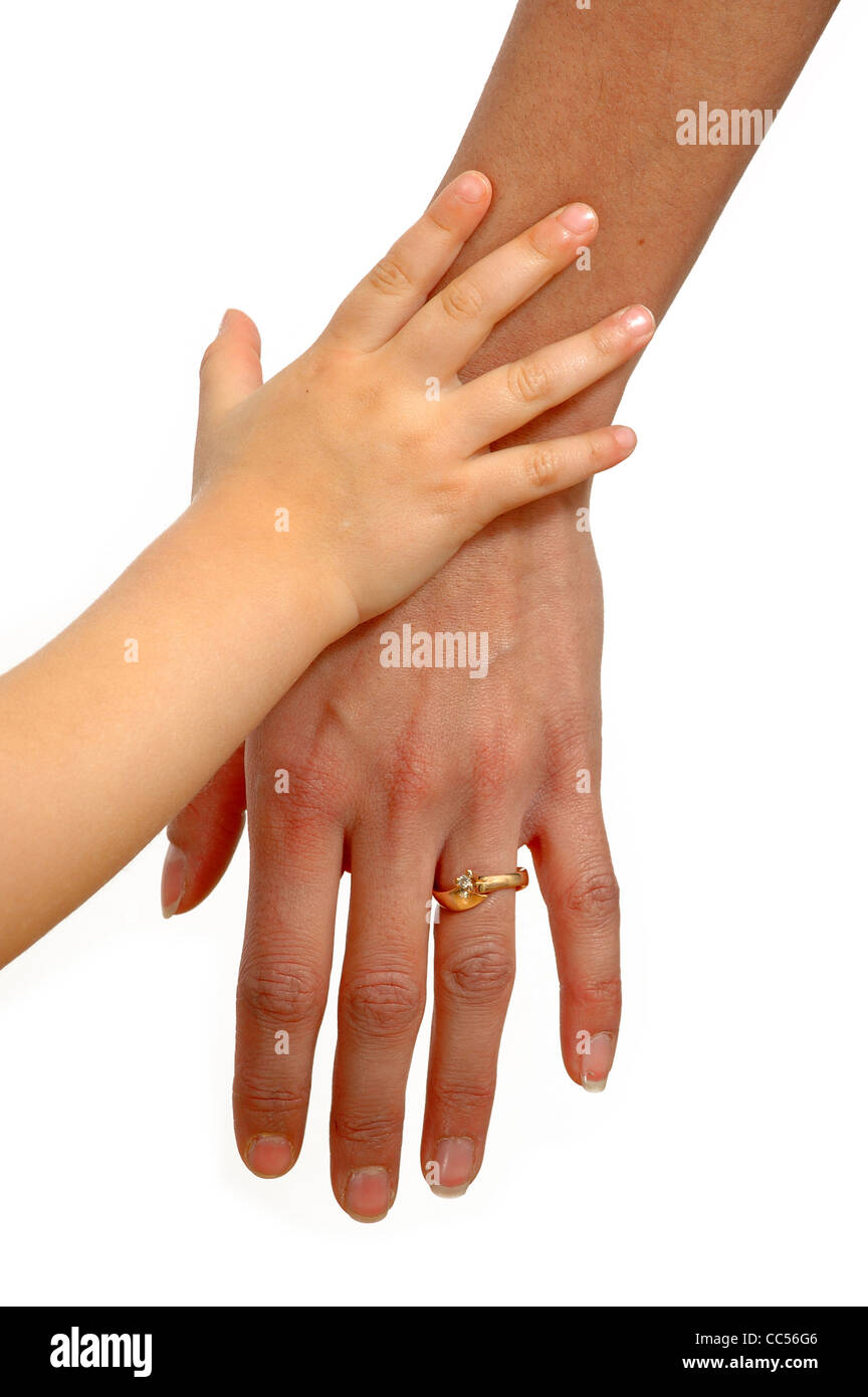 Child and adult hands Stock Photo - Alamy
