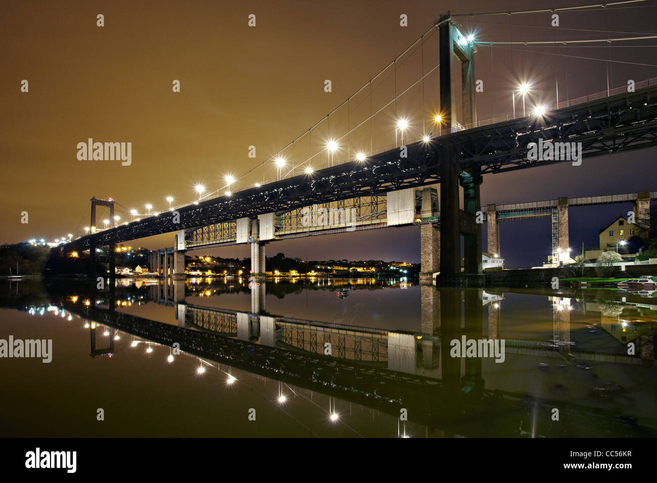 Tamar Bridge, Jubilee Green, Saltash, Cornwall Stock Photo - Alamy