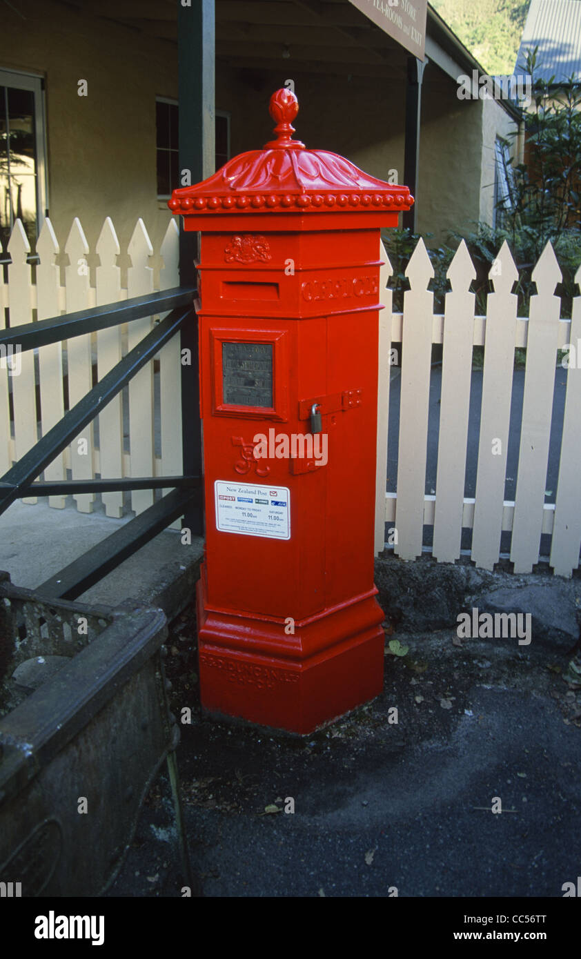 New Zealand Rotorua Buried Village Post Box Stock Photo - Alamy