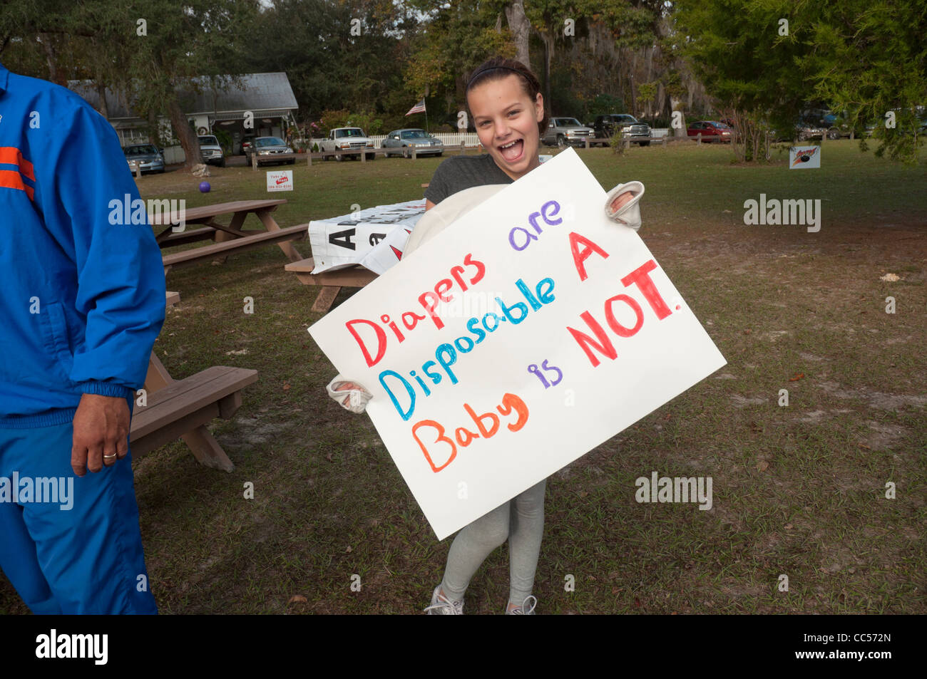 Participants in the annual Walk For Life rally in the small North ...