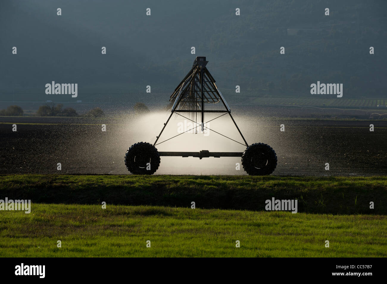 Hula Valley,Syrian- African Rift valley Irrigation Stock Photo - Alamy