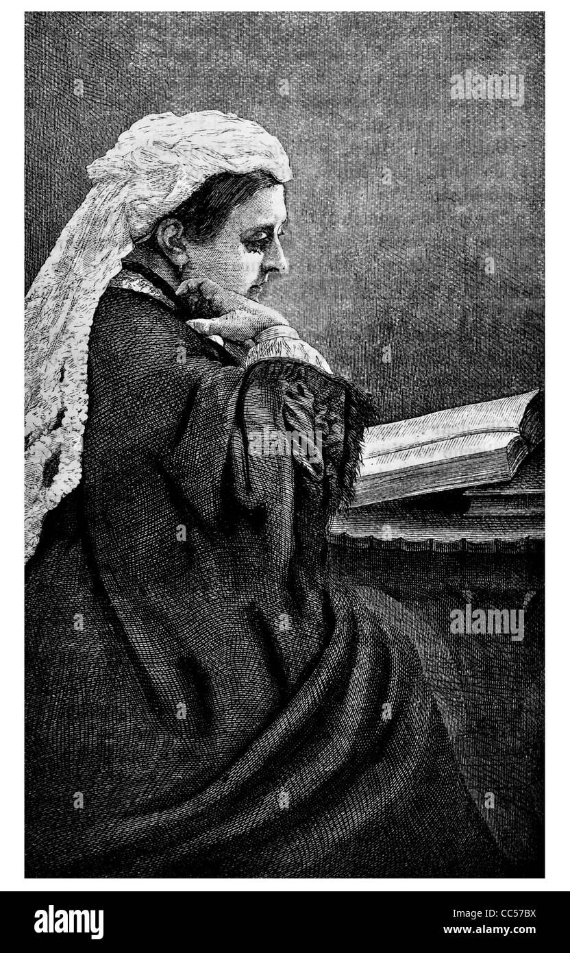 Queen Victoria Alexandrina 1819 1901 monarch ruler royal family blue ...