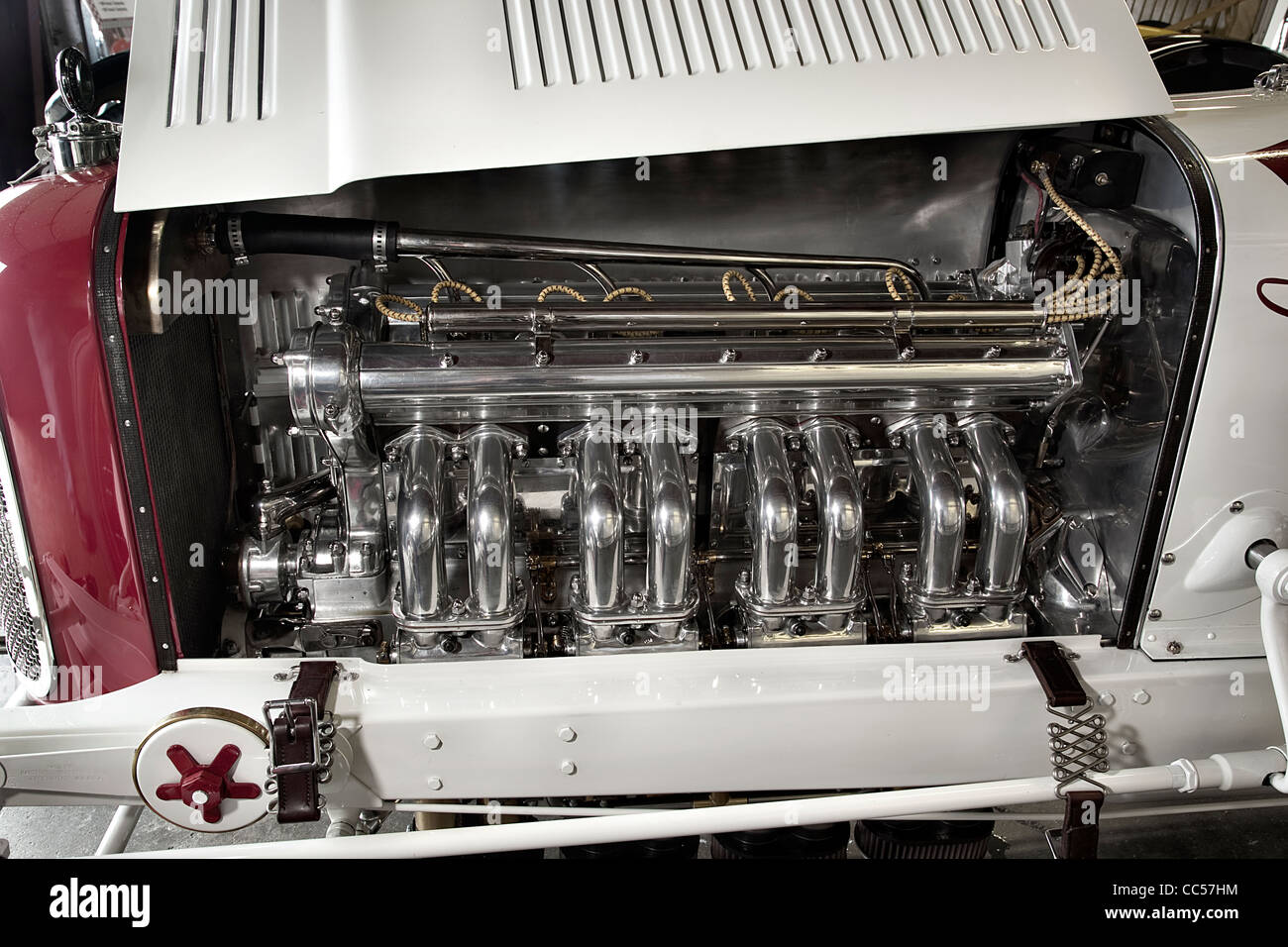 1923 Miller 122 Indy racing car Straight Engine engine Stock Photo - Alamy
