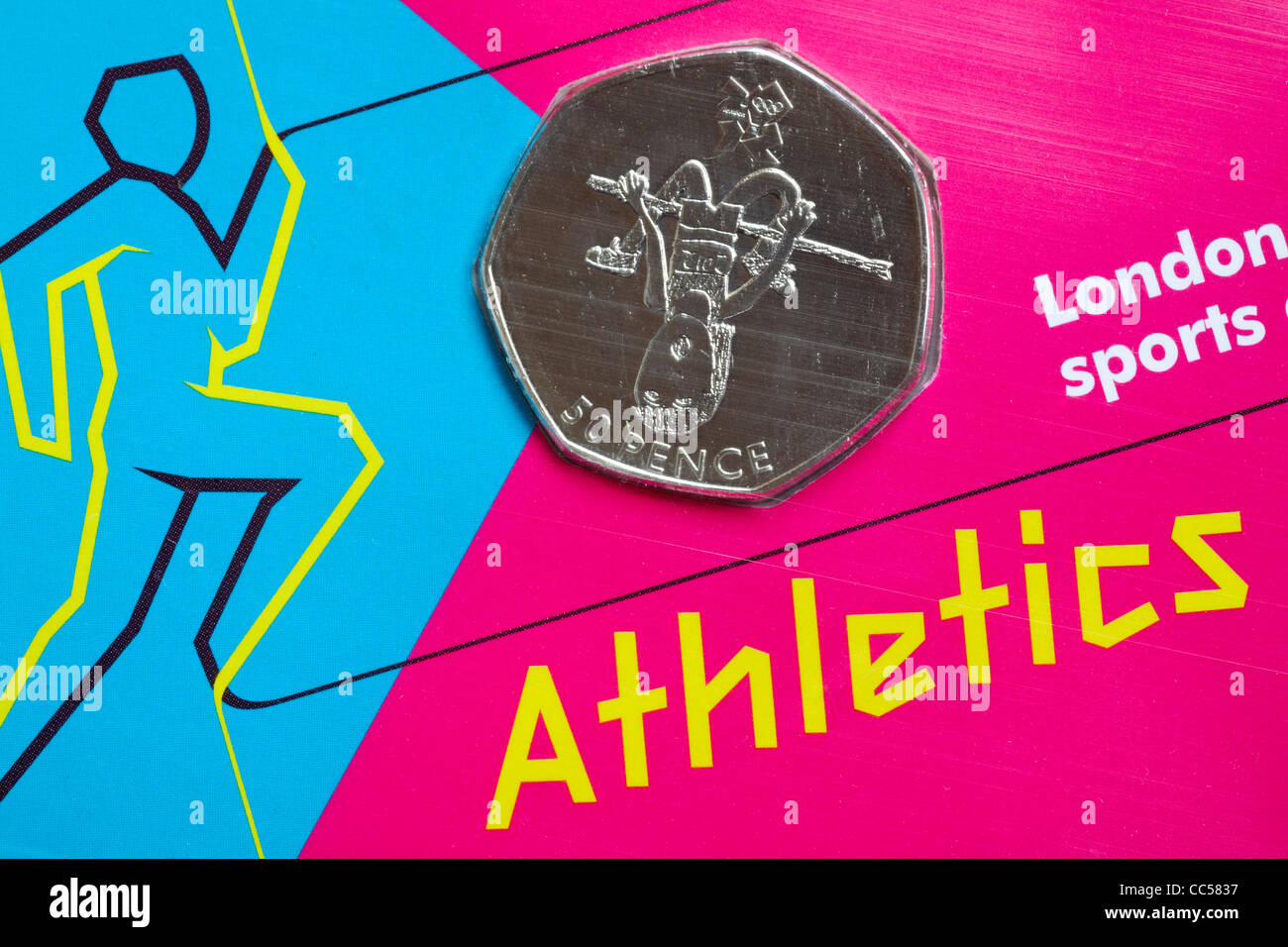 Special edition 50p coin, fifty pence coin, part of the London 2012 ...