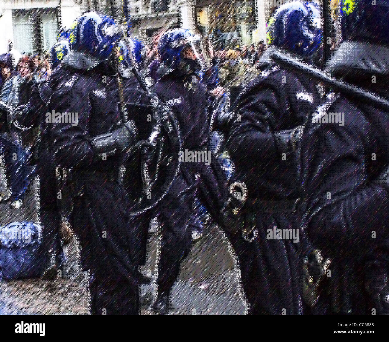 Riot Police In Action