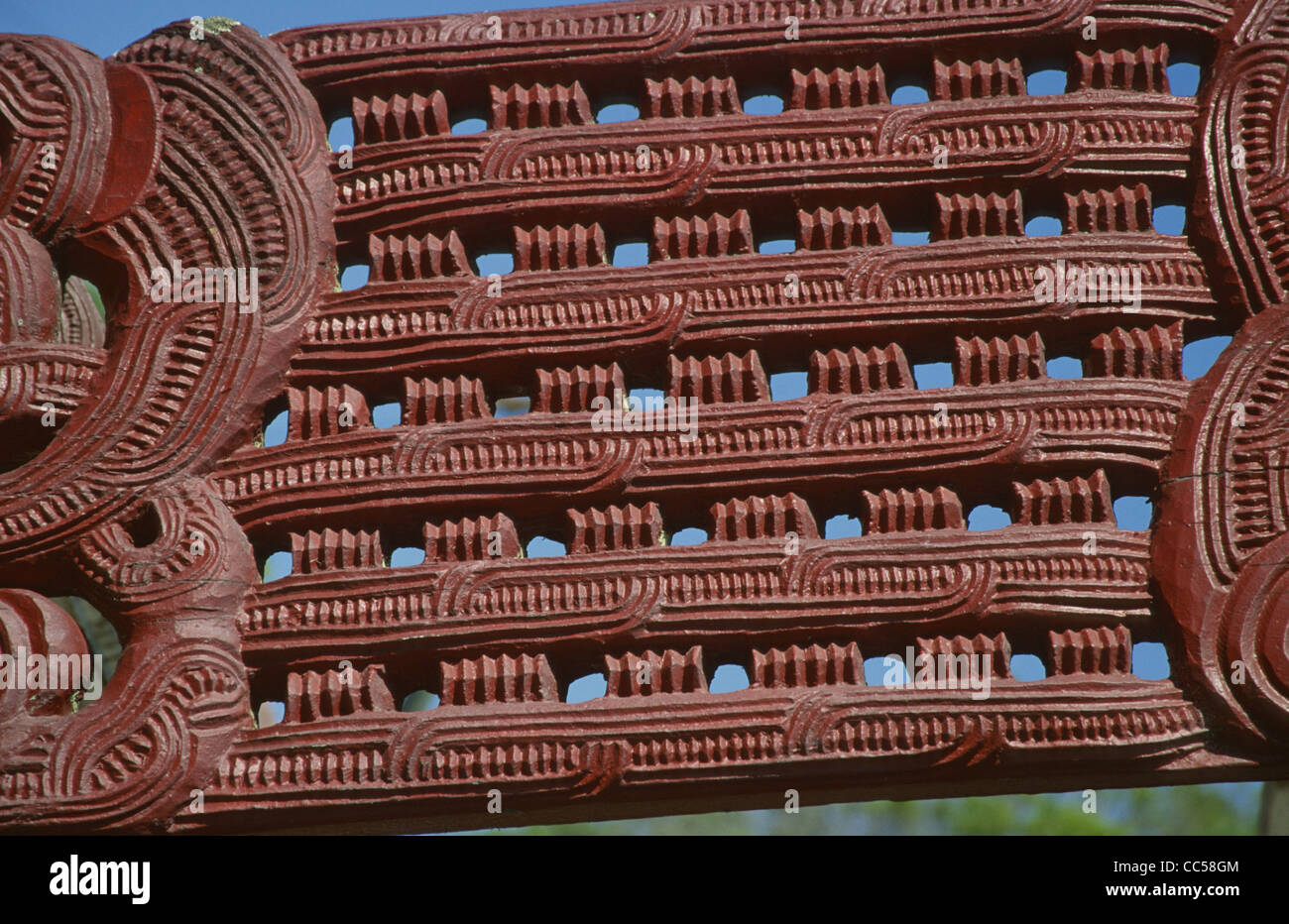 New Zealand Rotorua Whakarewarewa Maori Village Wahiao meeting house ...