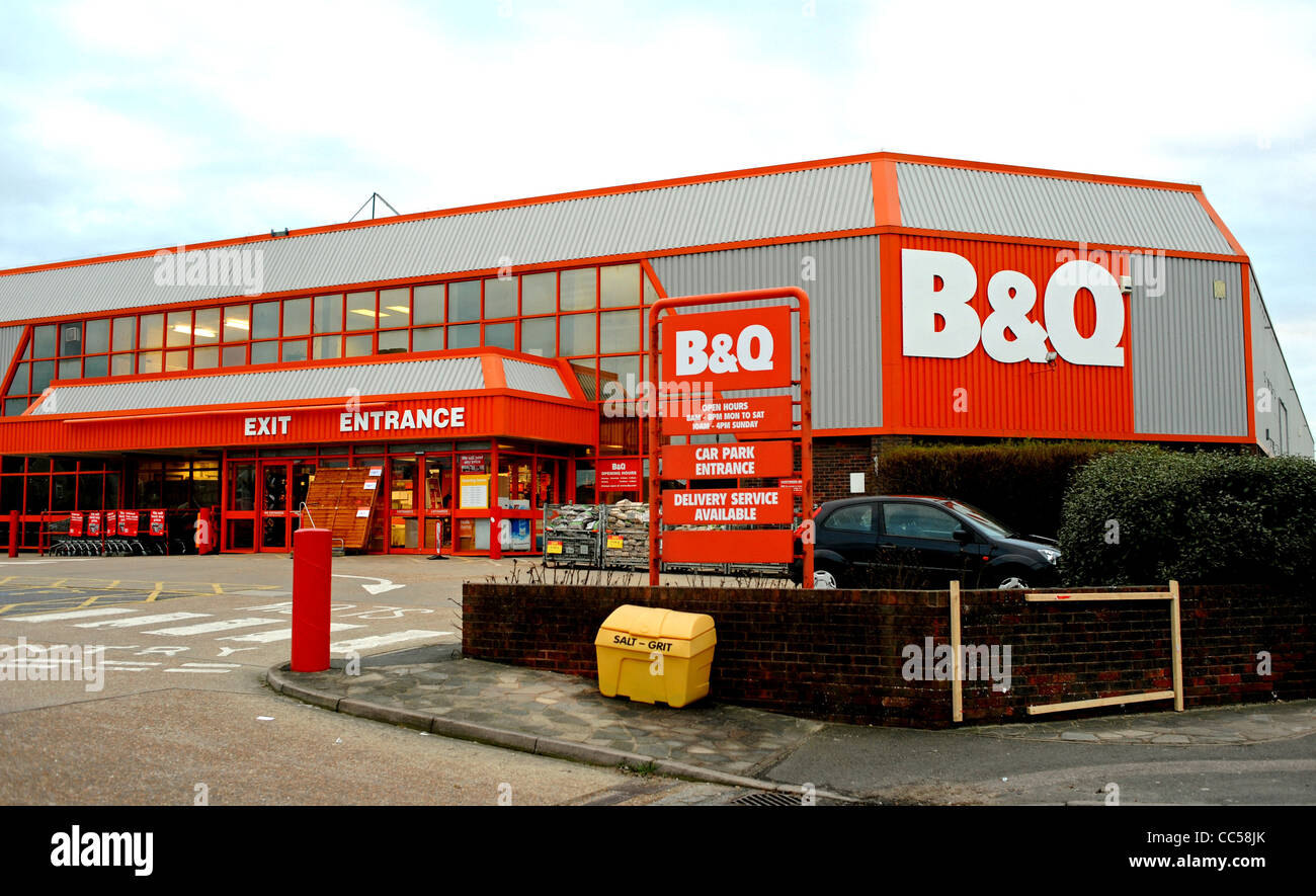 B&Q DIY superstore in Shoreham West Sussex UK Stock Photo - Alamy