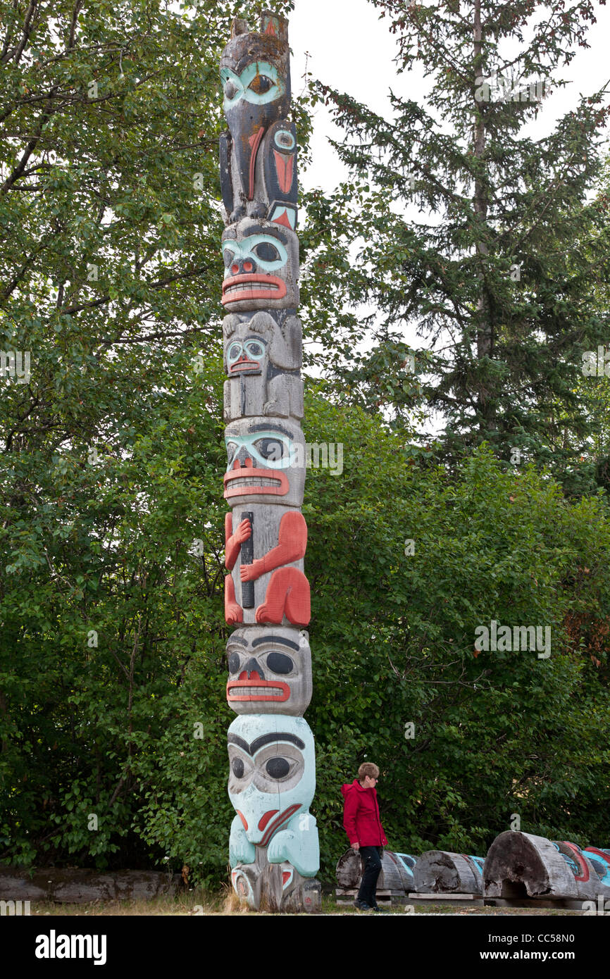 Totem pole. Haines. Alaska. USA Stock Photo - Alamy
