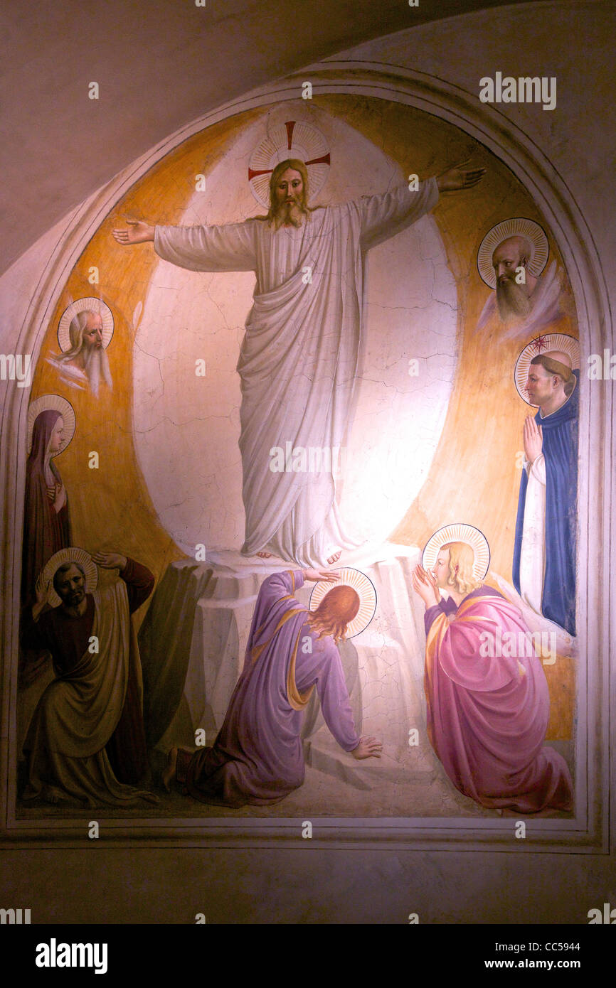 Transfiguration of Christ, dormitory cell 6, Fra Beato Angelico, circa ...