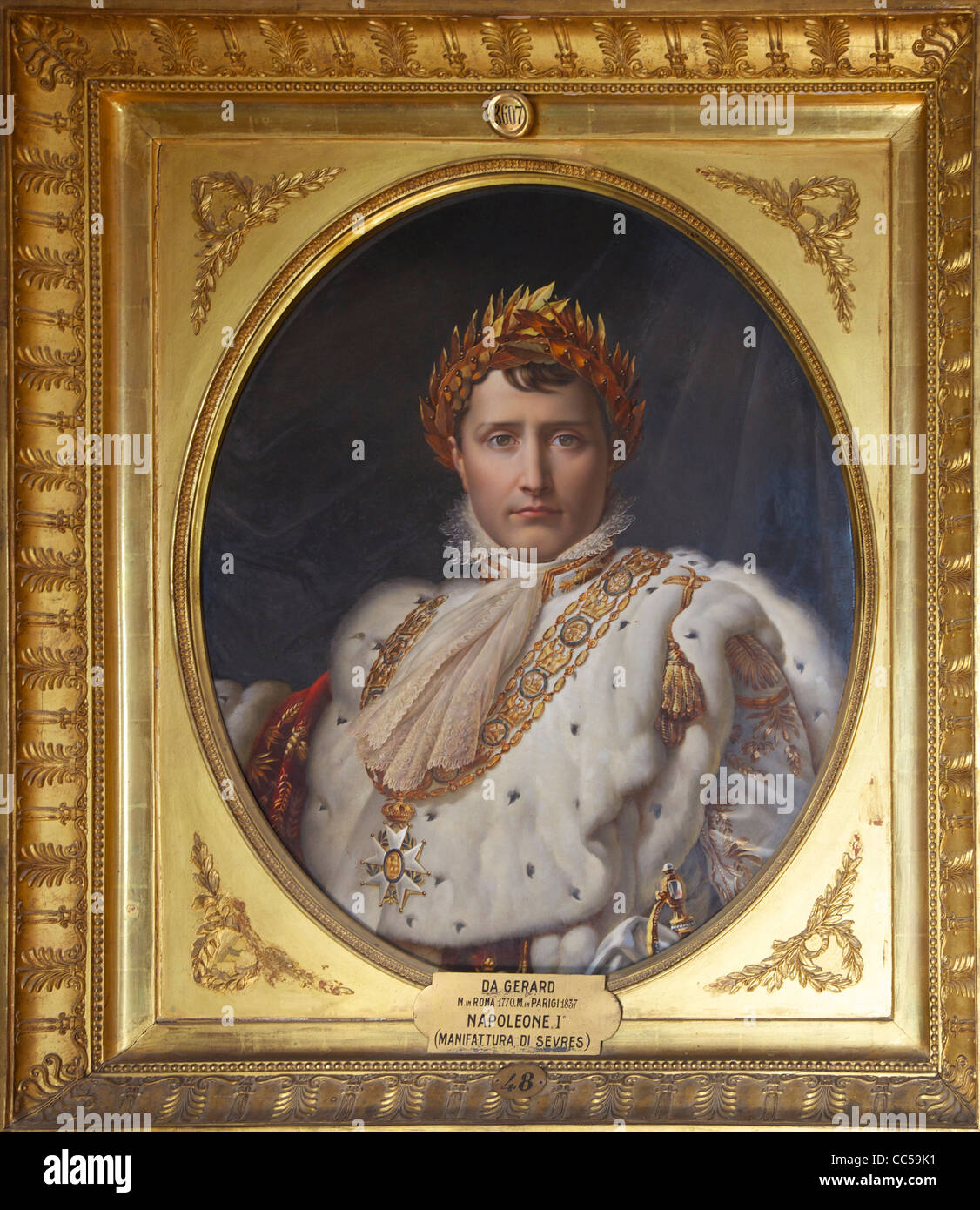 Portrait of Napoleon Bonaparte, Francois Gerard, Museo delle Porcellane ...