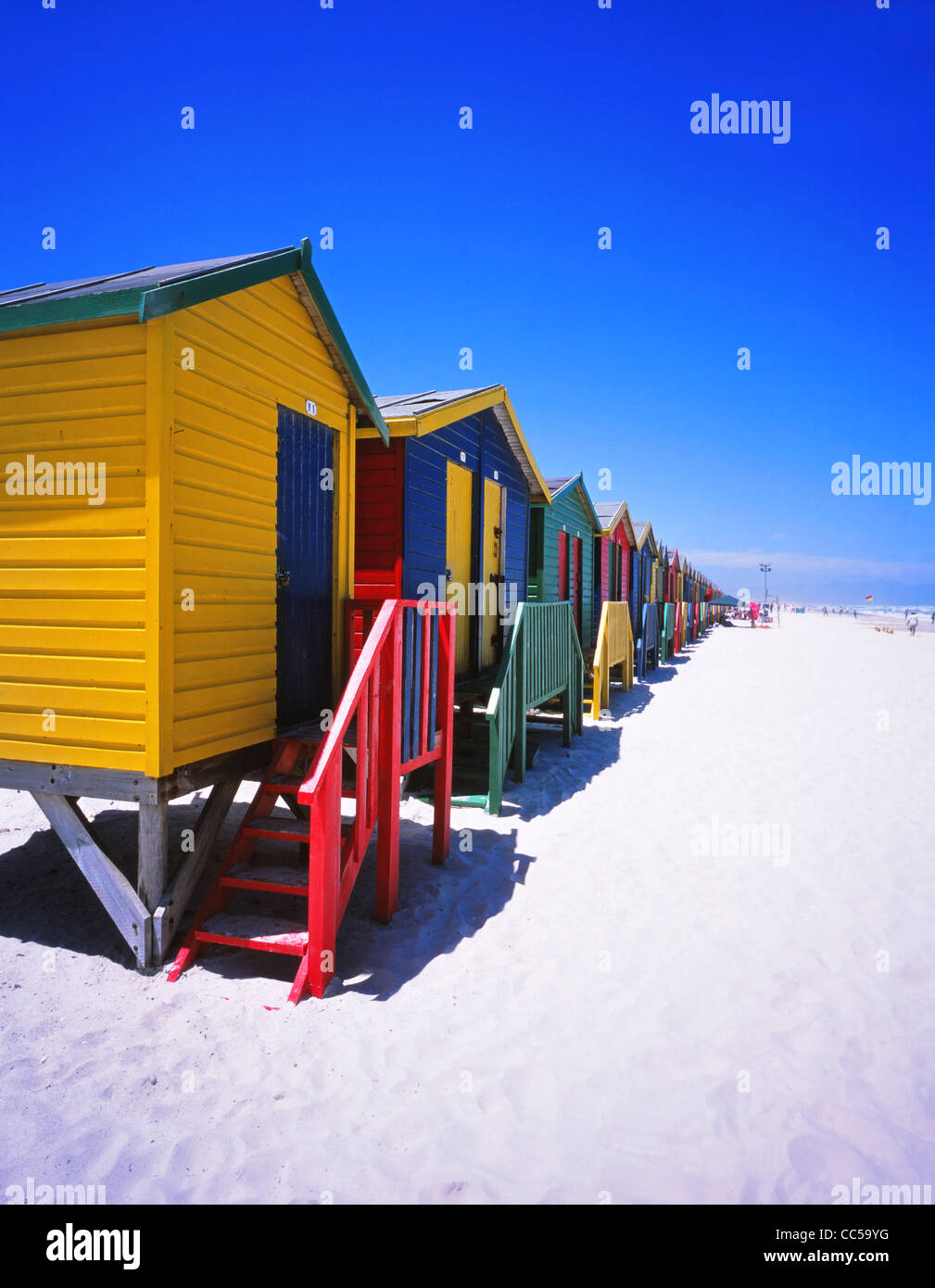 Muizenberg Beach & Colourful Beach Huts, Muizenberg, Cape Peninsula ... Muizenberg Beach & Colourful Beach Huts, Muizenberg, Cape Peninsula ...