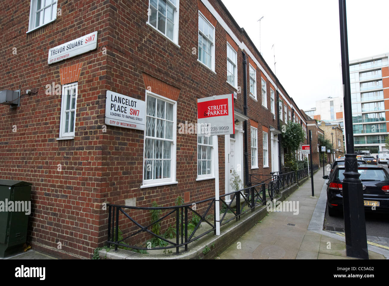 house to let on the corner of lancelot place and trevor square ...