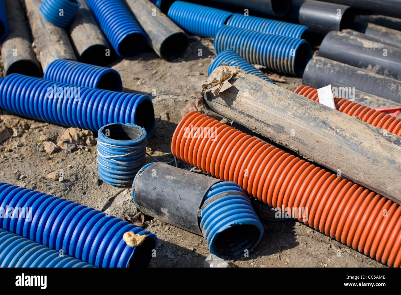 Pvc pipe orange hi-res stock photography and images - Alamy