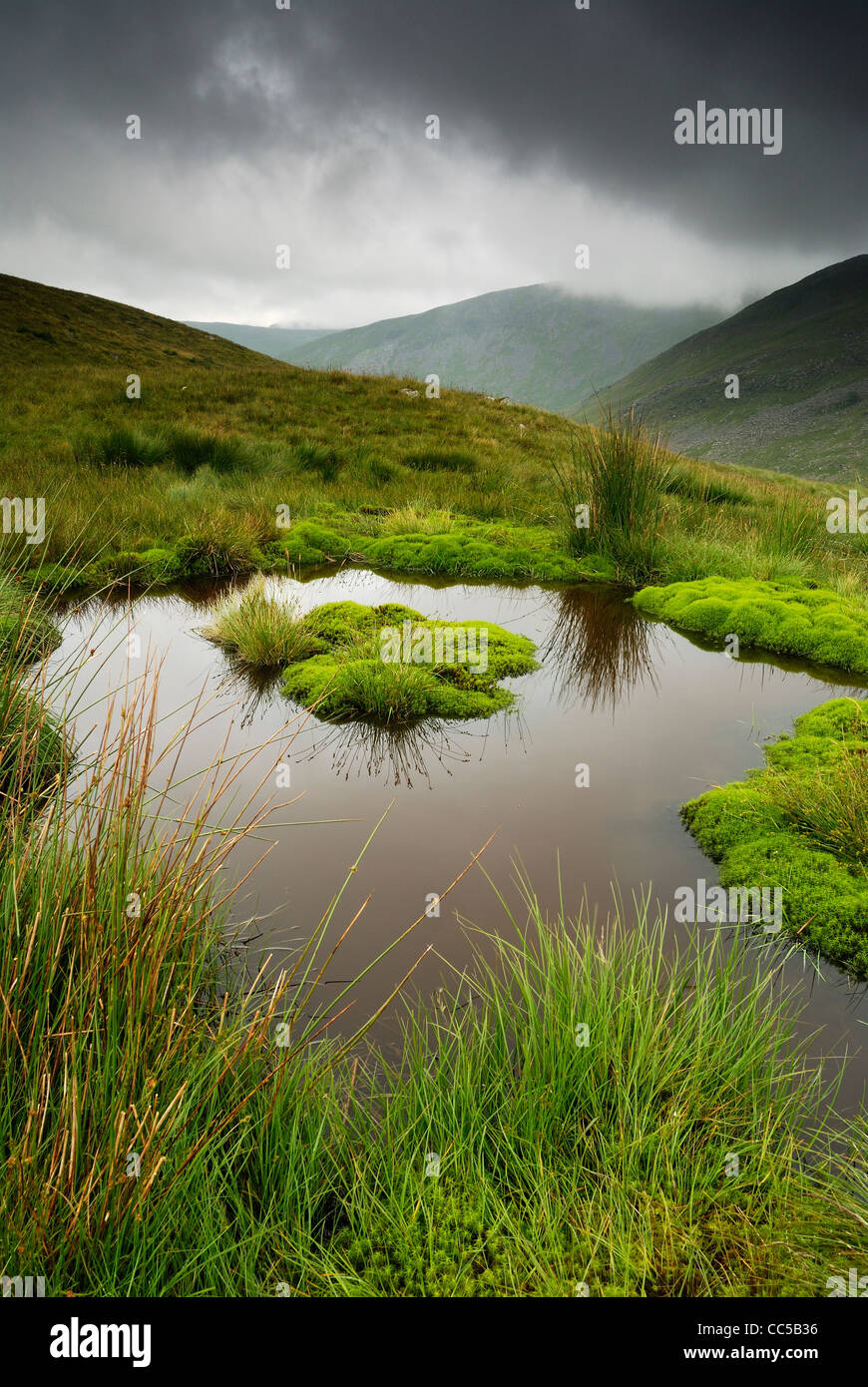 Small tarn on Scandale Pass in the English Lake District Stock Photo ...