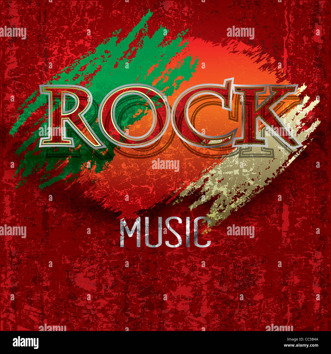 Abstract cracked red background with the word rock Stock Photo - Alamy