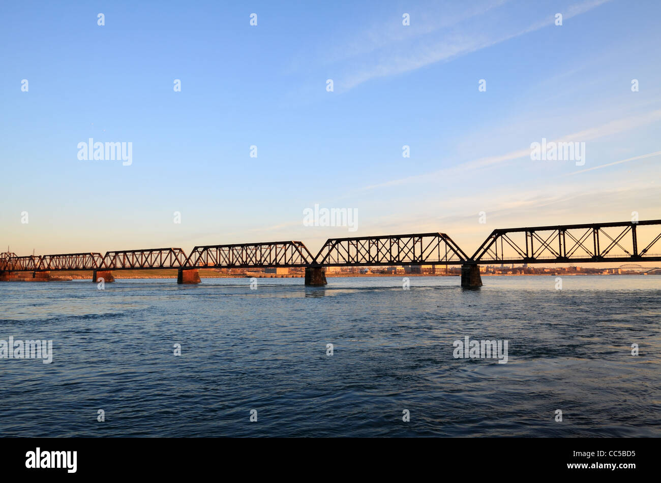 International railway bridge connecting Fort Erie, Canada and Buffalo ...