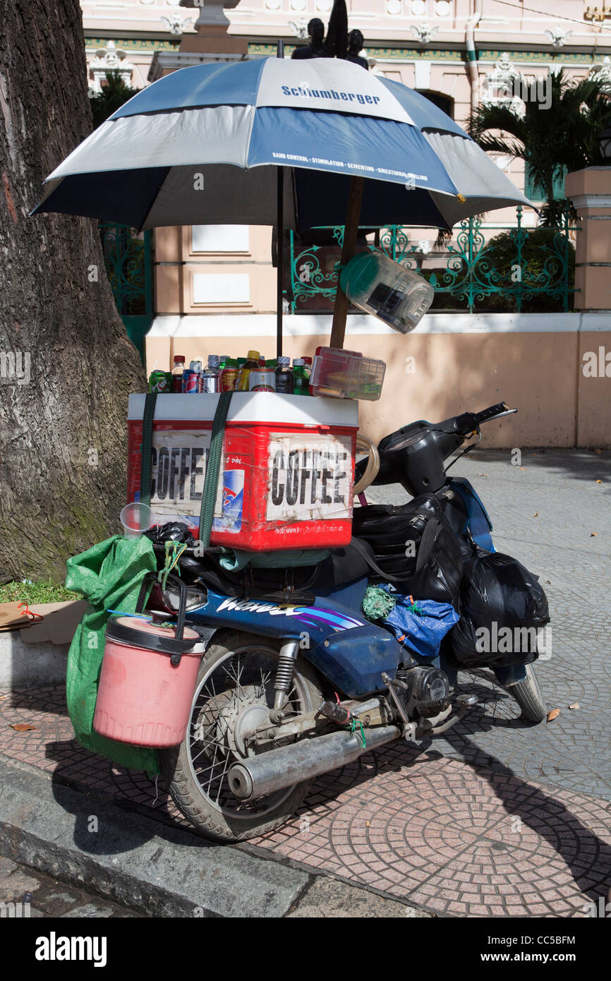 Motorbike Cafe Ho Chi Minh City Stock Photo - Alamy