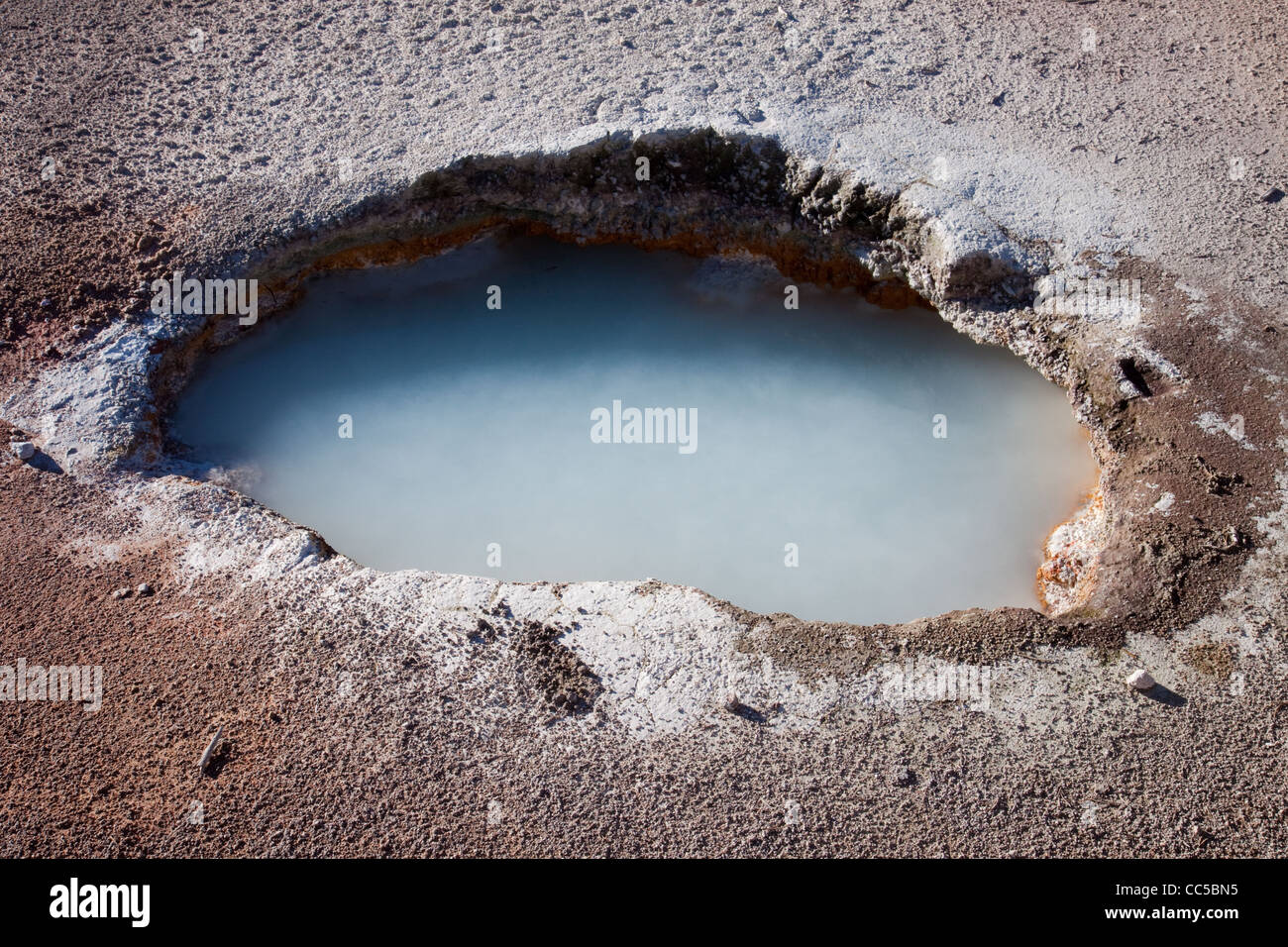 Hot spring inside the caldera of yellowstone NP Stock Photo - Alamy