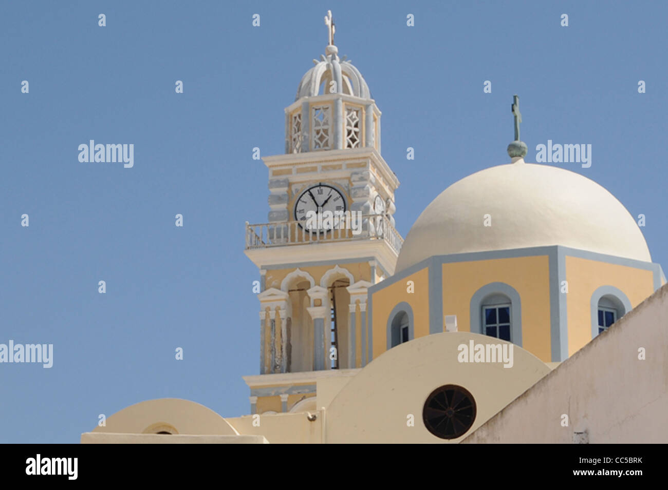 Rooftops in Santorini Stock Photo - Alamy