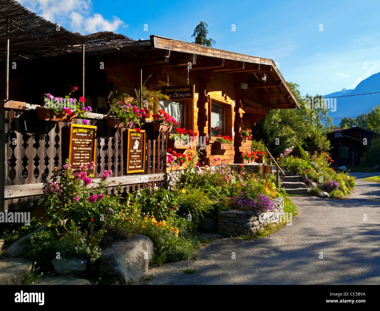 Summer flowers in chamonix france hi-res stock photography and images ...