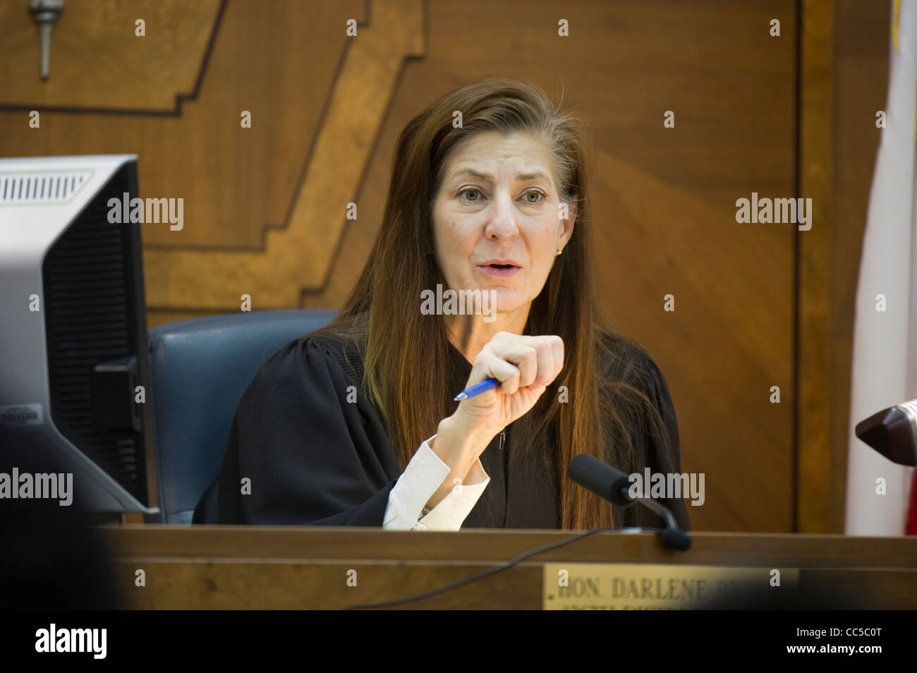 Family Court at Law Justice Darlene Byrne handles routine child custody ...