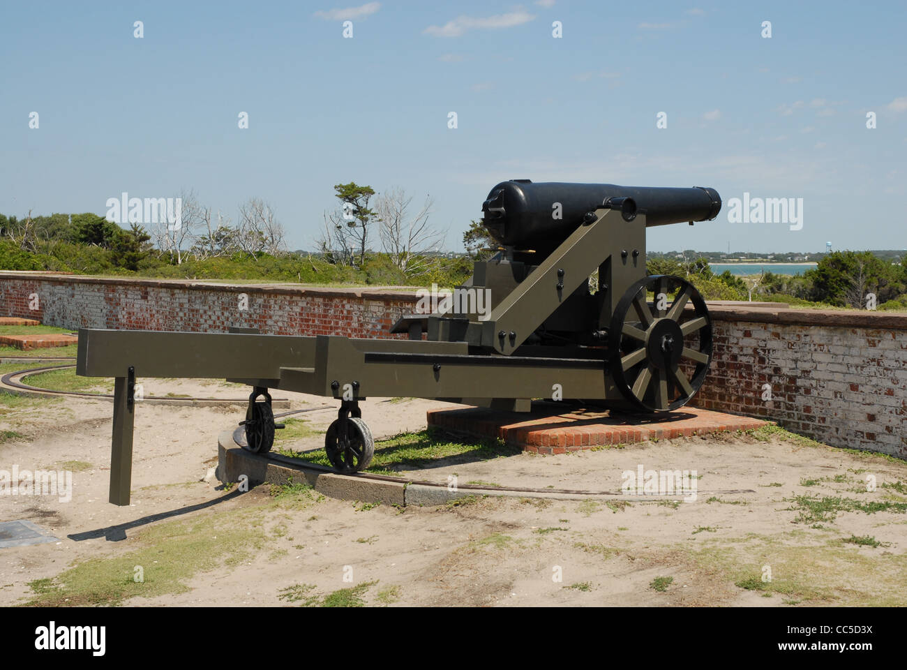 A Cannon at Fort Macon State Park Stock Photo - Alamy