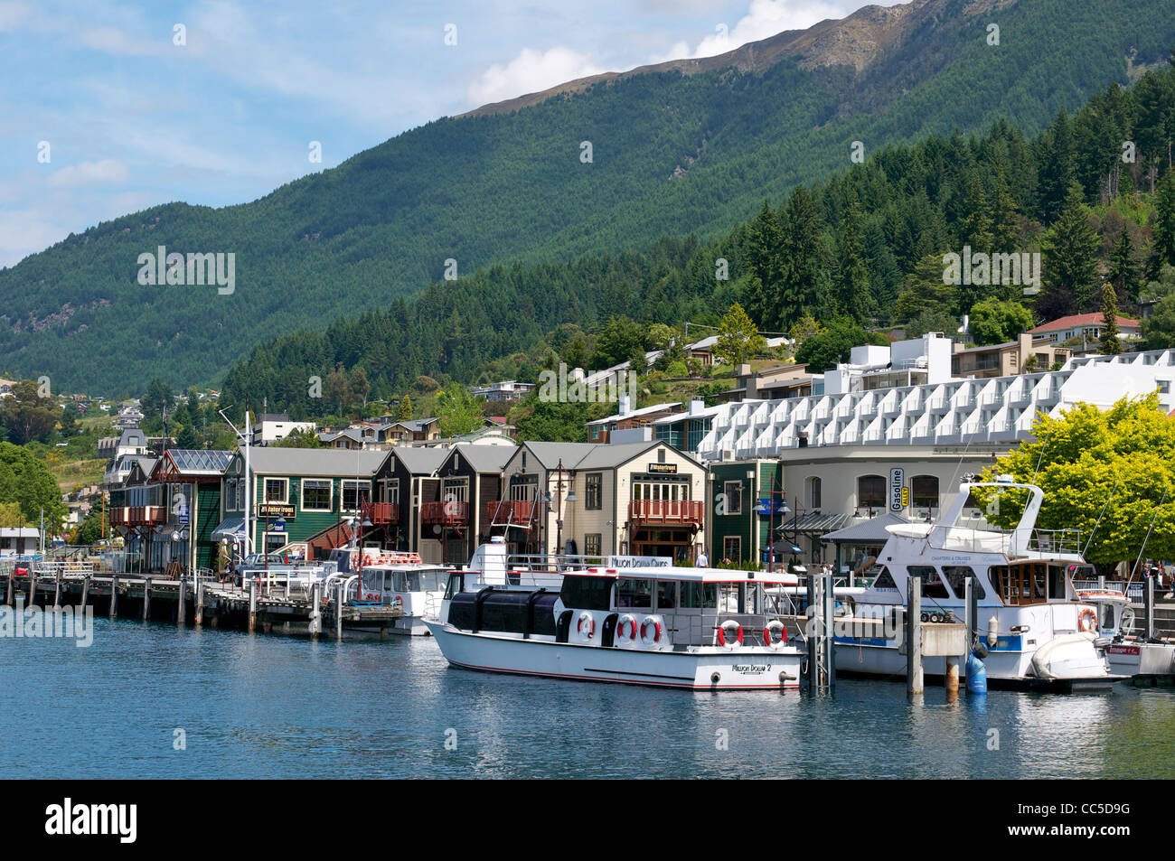 The Main Town Pier Queenstown Bay Otago South Island New Zealand Stock ...