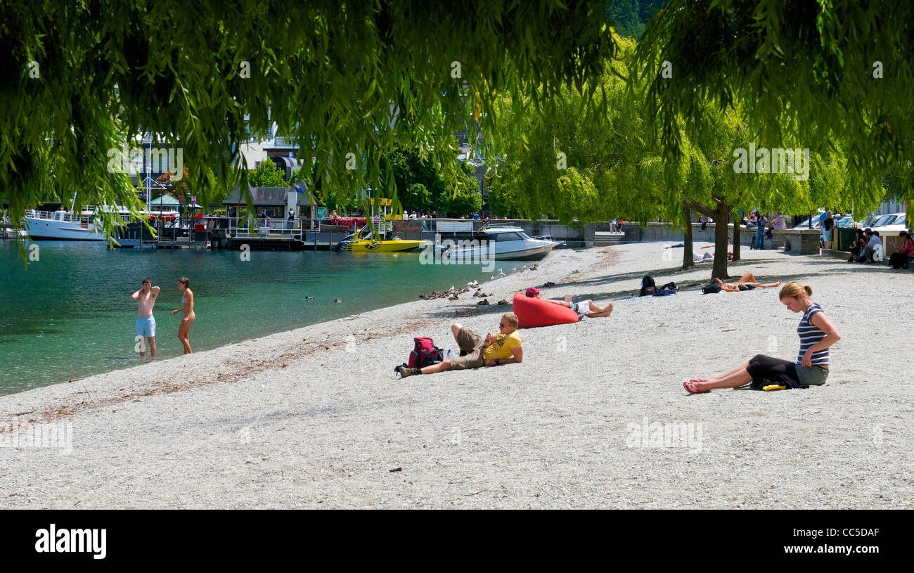 Queenstown bay beach hi-res stock photography and images - Alamy