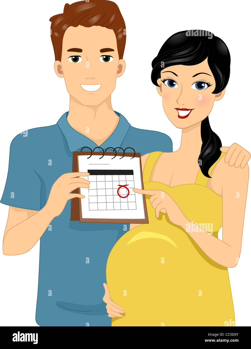 Baby due date calendar hi-res stock photography and images - Alamy