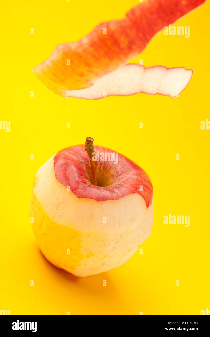 Red apple peel hi-res stock photography and images - Alamy