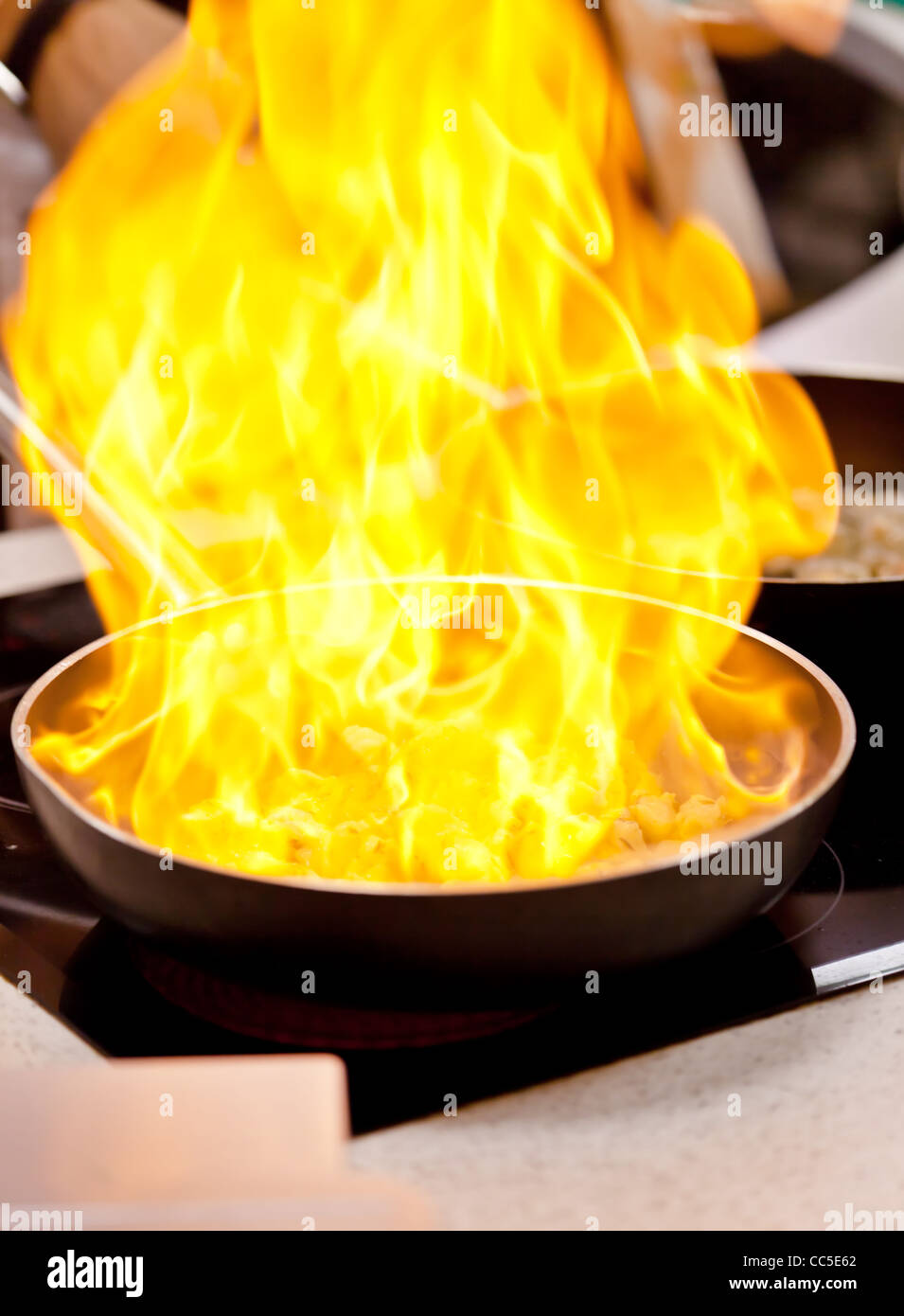 pot with fire Stock Photo - Alamy