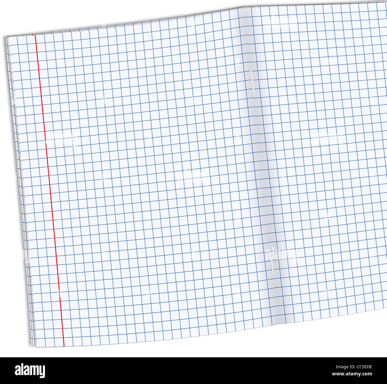 Open school writing-book in a cage Stock Photo - Alamy