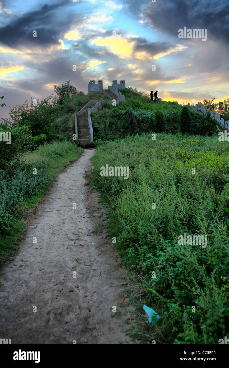 Ancient City Wall, Caiguo Ancient City, Shangcai, Henan , China Stock ...