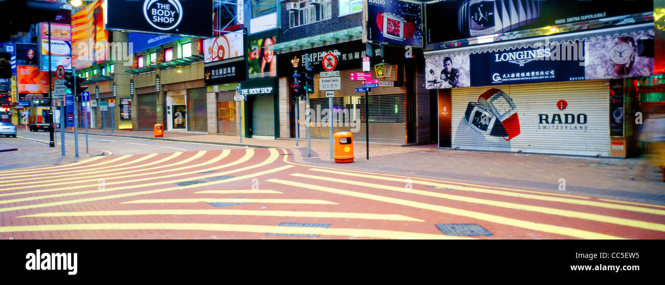 Empty street, Hong Kong, China Stock Photo - Alamy