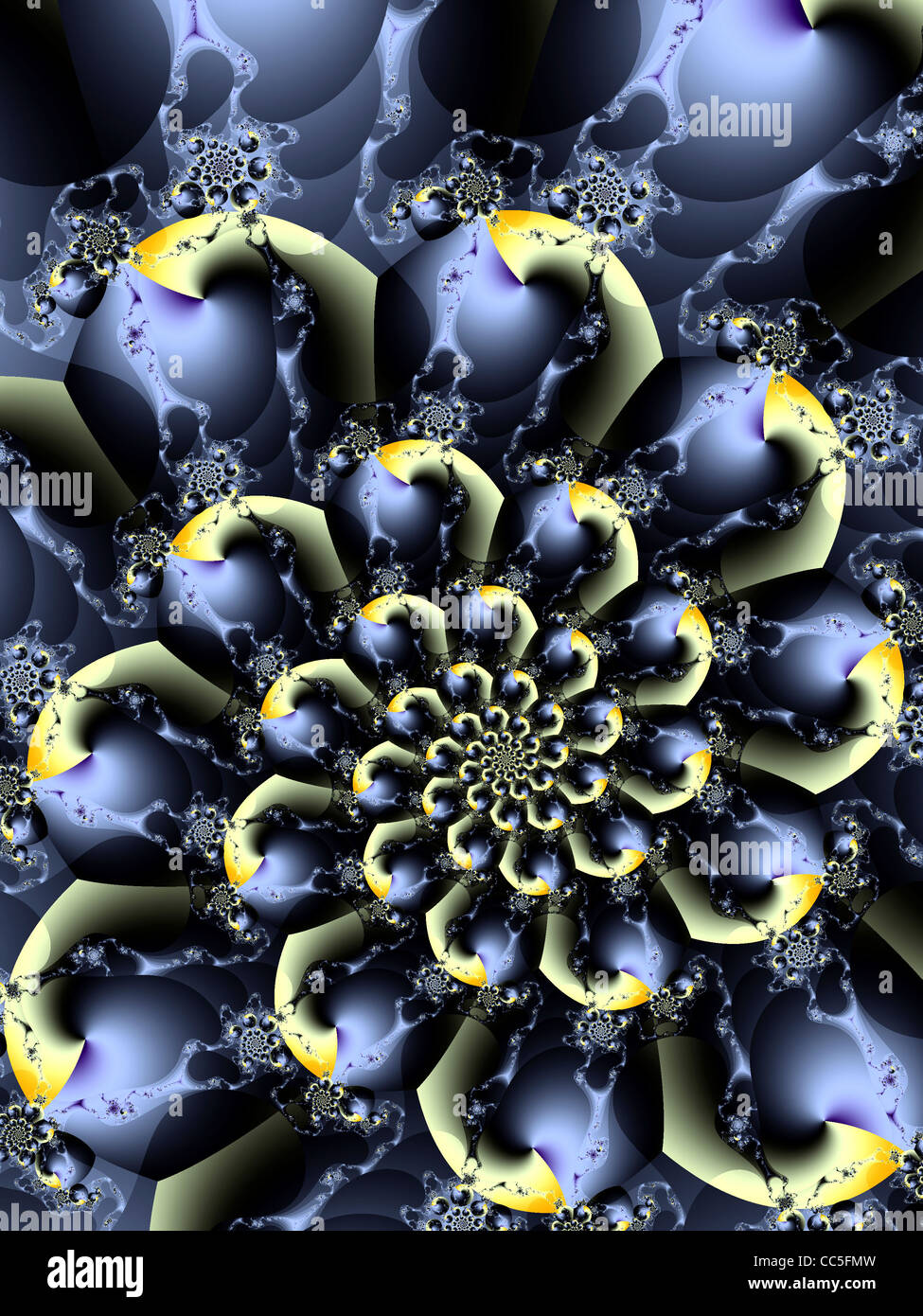 Digital Spiral Art Stock Photo - Alamy