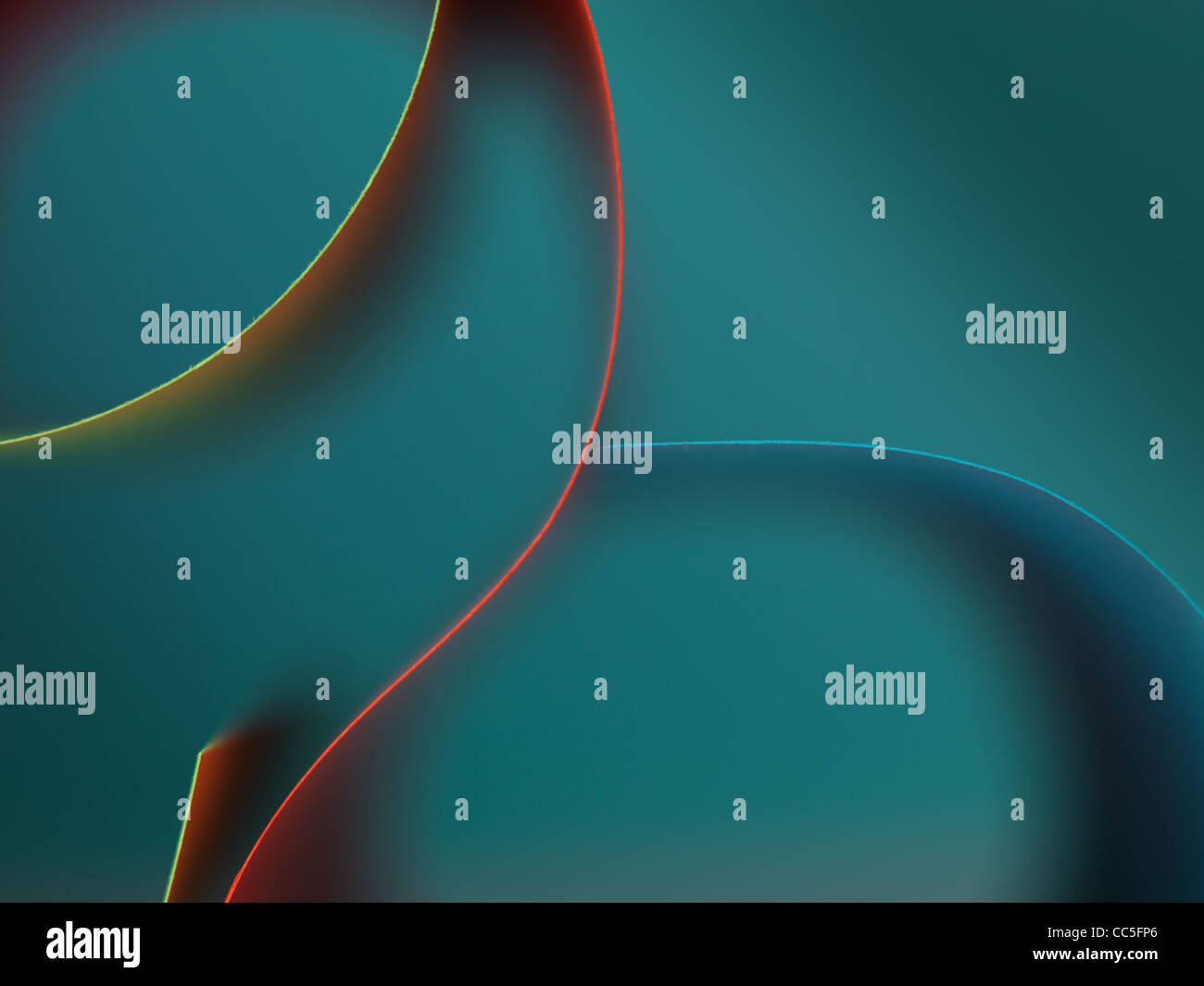 graphic macro image of colorful origami pattern made of curved sheets ...