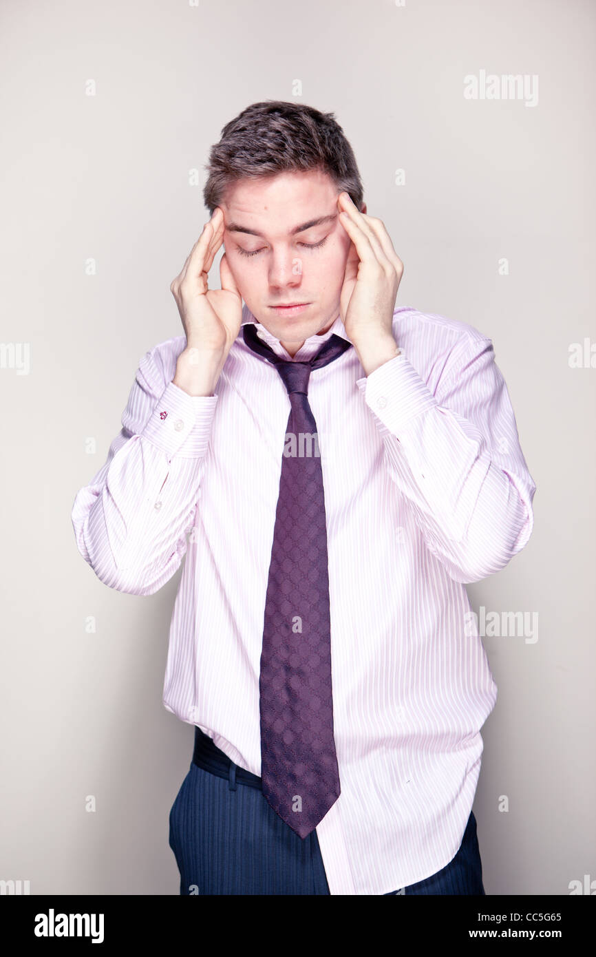 Bored Office Worker Stock Photo - Alamy