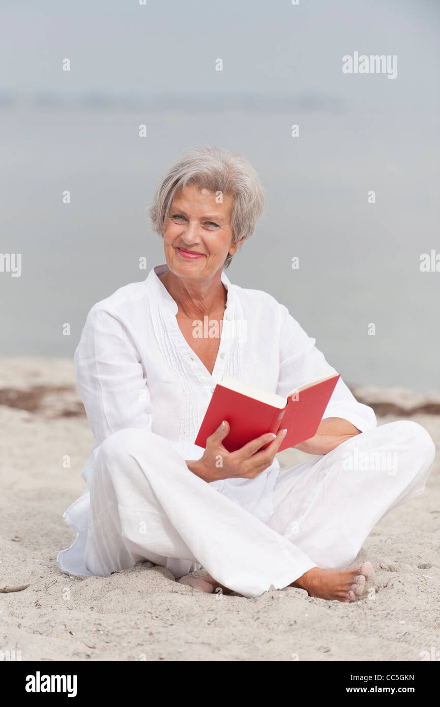 Active and happy senior woman Stock Photo - Alamy