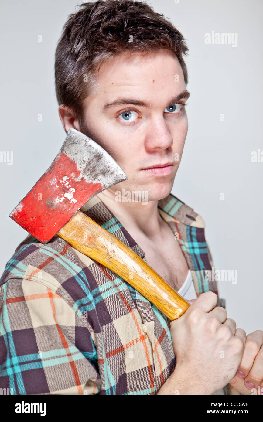 Canadian man lumberjack hi-res stock photography and images - Alamy