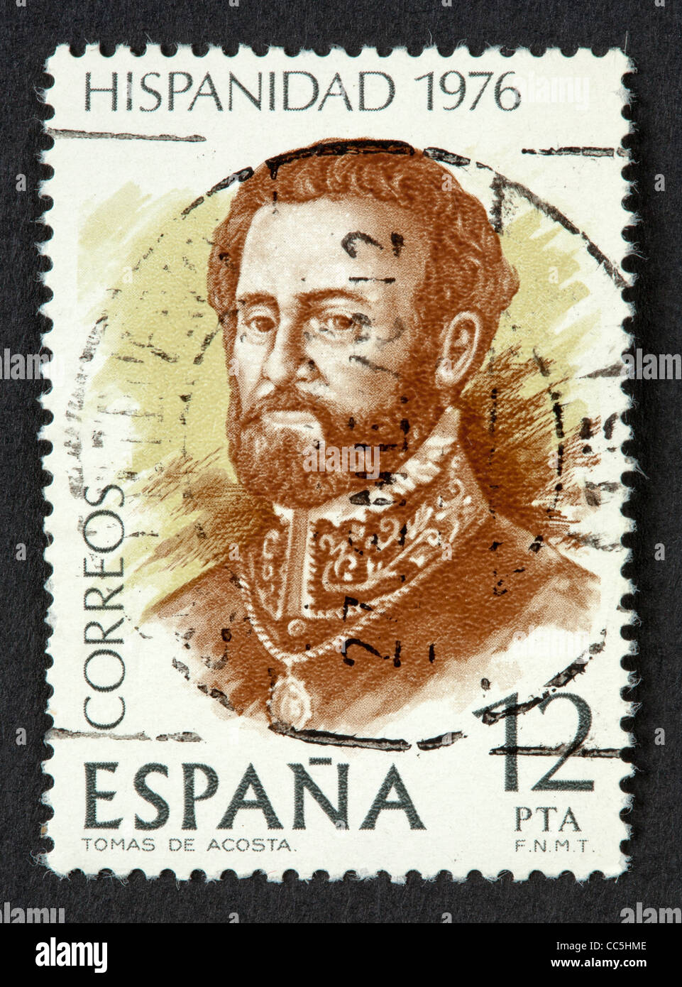 Spanish postage stamp Stock Photo - Alamy